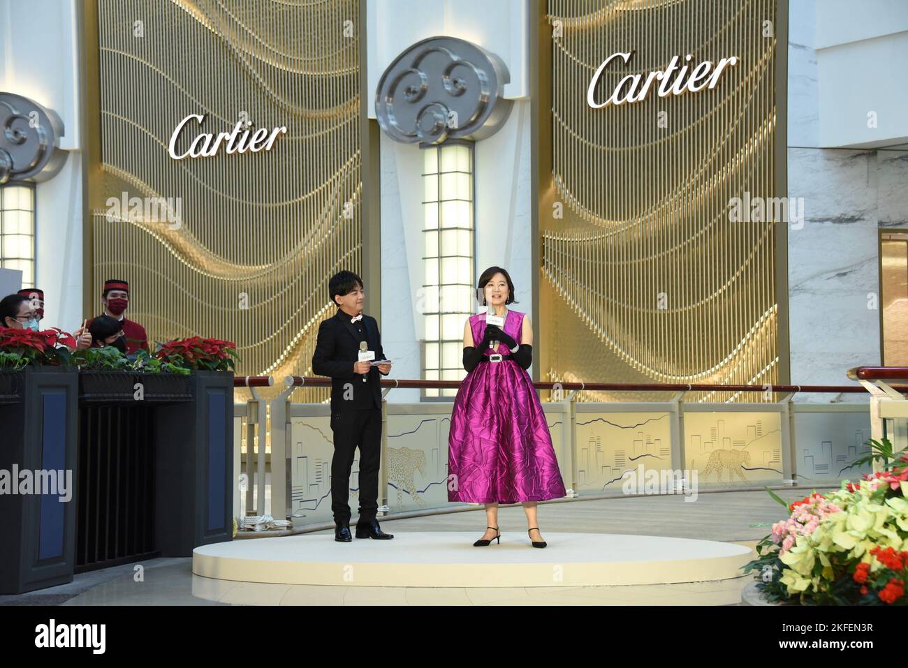 Taiwanese actress Brigitte Lin attended the opening ceremony of the ...