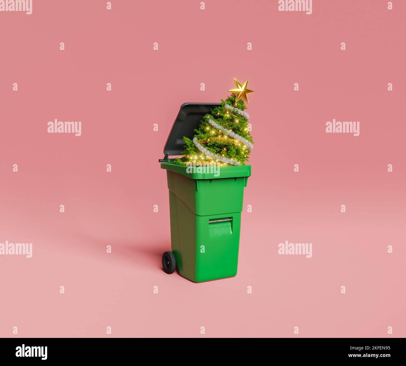 Trashed christmas tree hi-res stock photography and images - Alamy