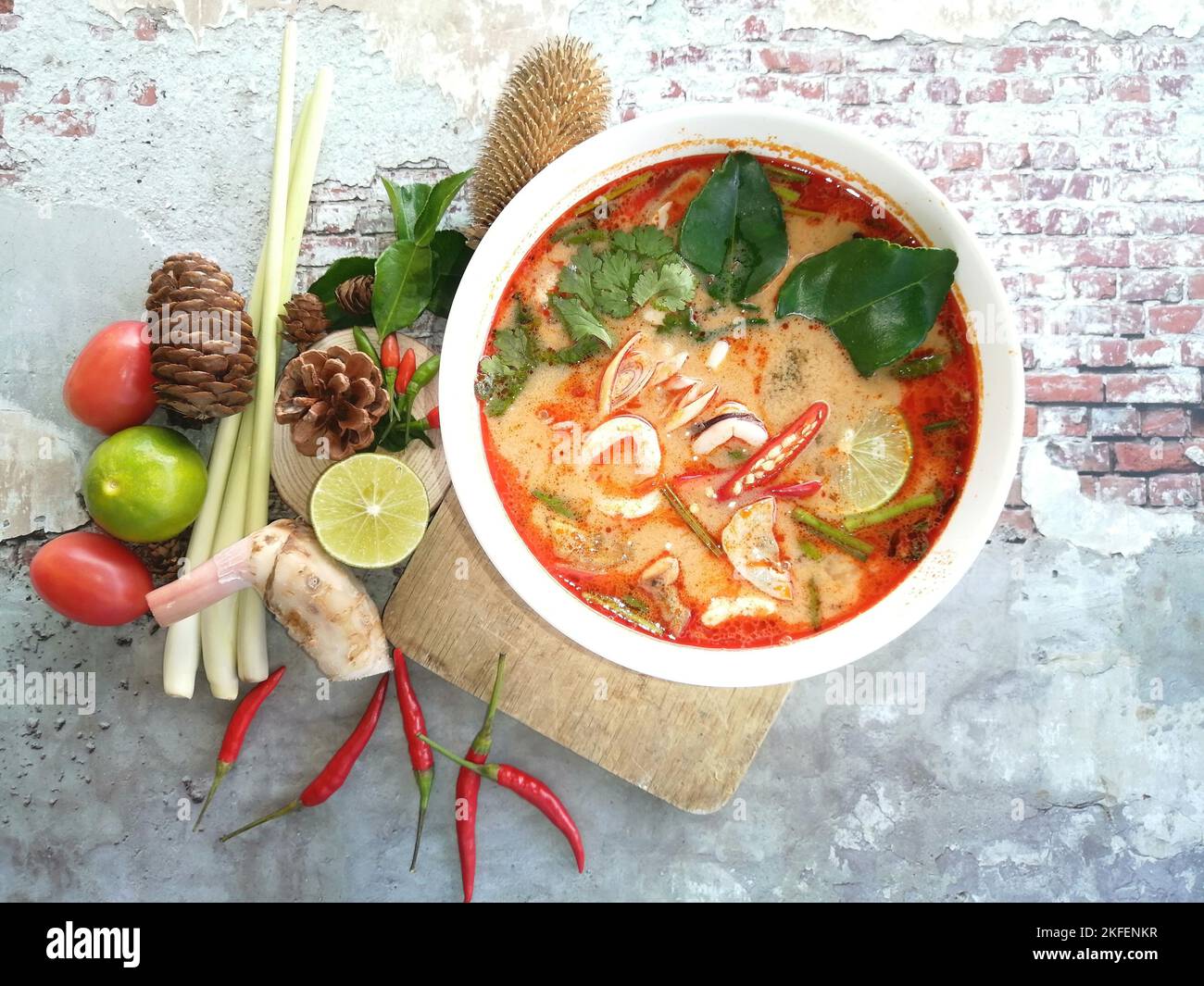 Tom Yum is a famous Thai food around the world (Tom Yum Squid Stock ...