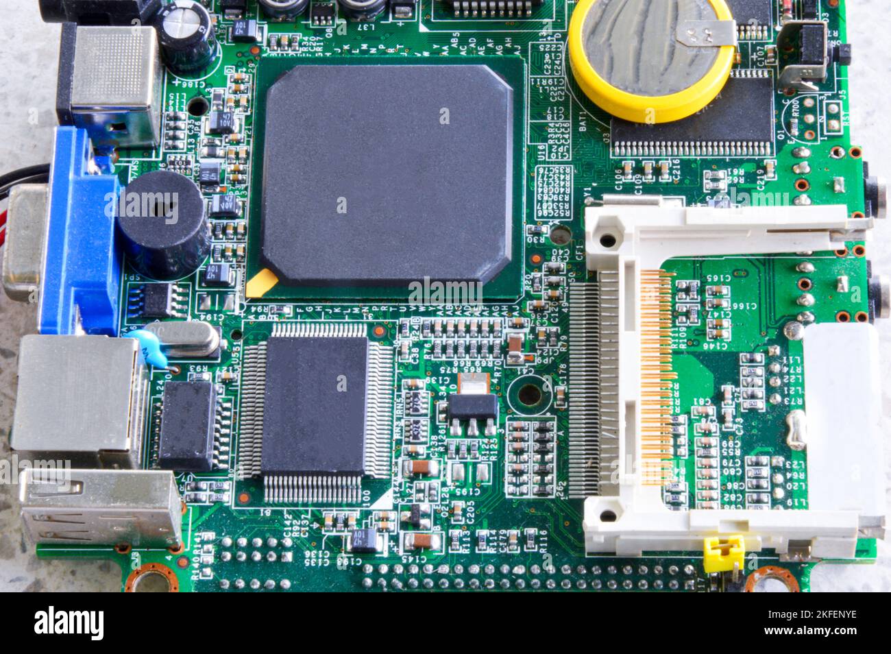 top view of the motherboard, computer motherboard Stock Photo - Alamy