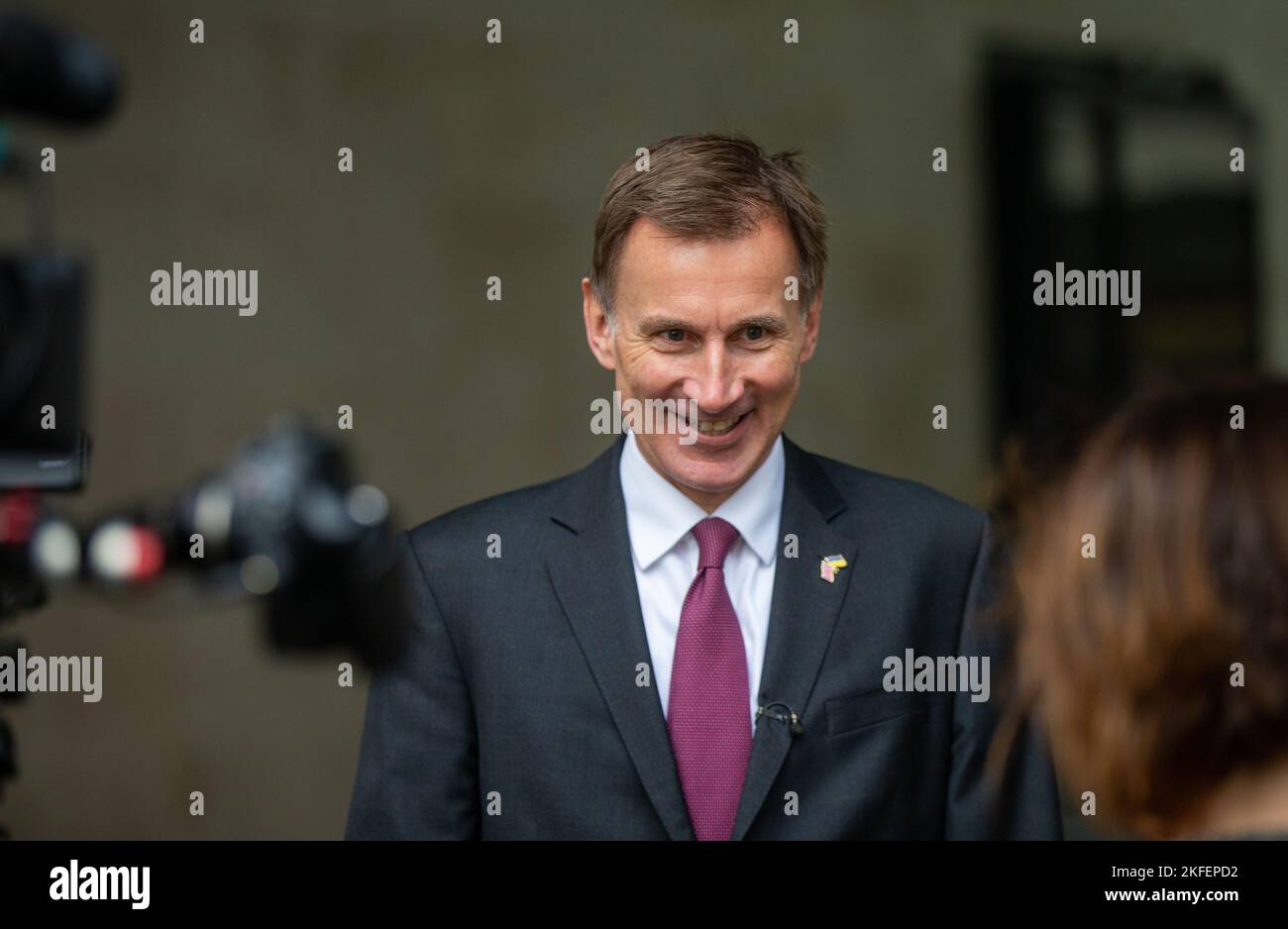 London, England, UK. 18th Nov, 2022. Chancellor of the Exchequer JEREMY ...