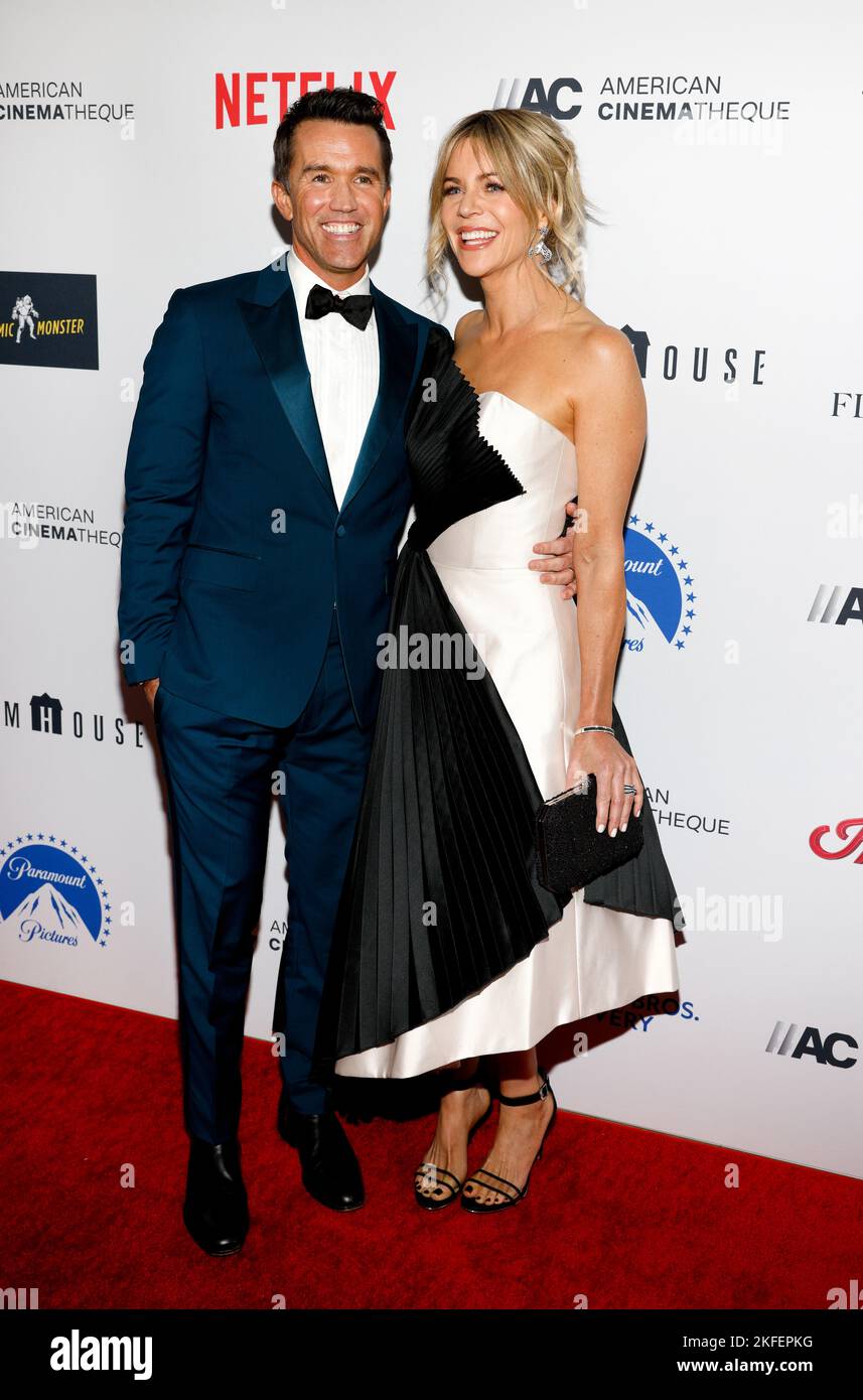 Los Angeles, CA - Nov 17, 2022: Rob McElhenney and Kaitlin Olson attend the 36th Annual American ...