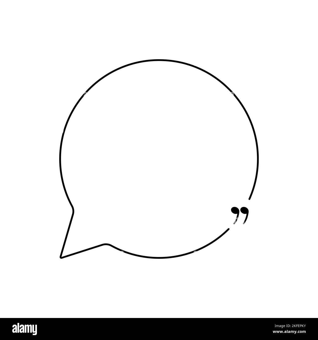 Dialog frames with quotation marks set Stock Vector Image & Art - Alamy