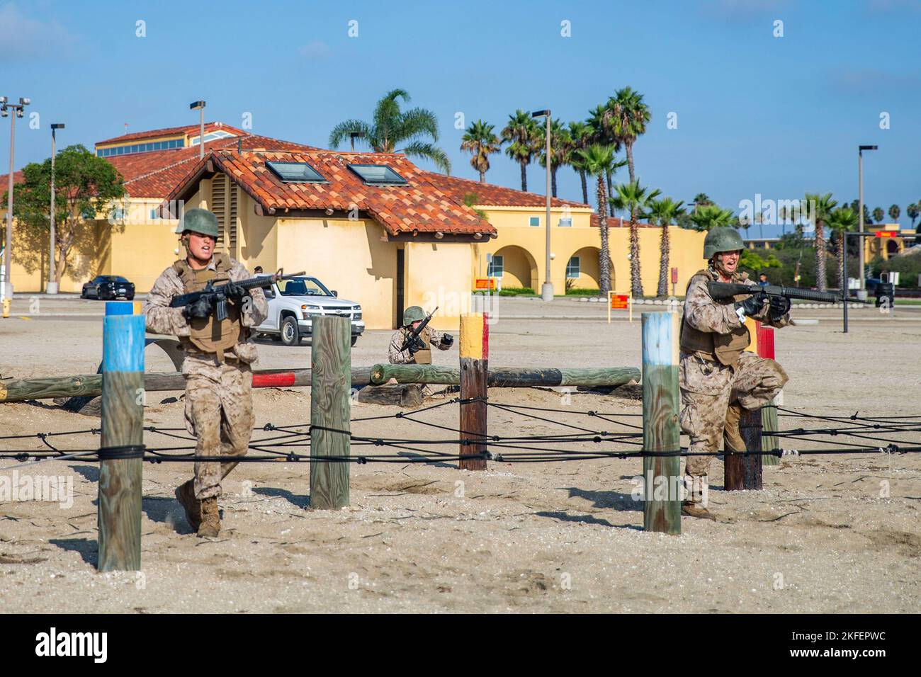 U.S. Marine Corps recruits with India Company, 3rd Recruit Training ...