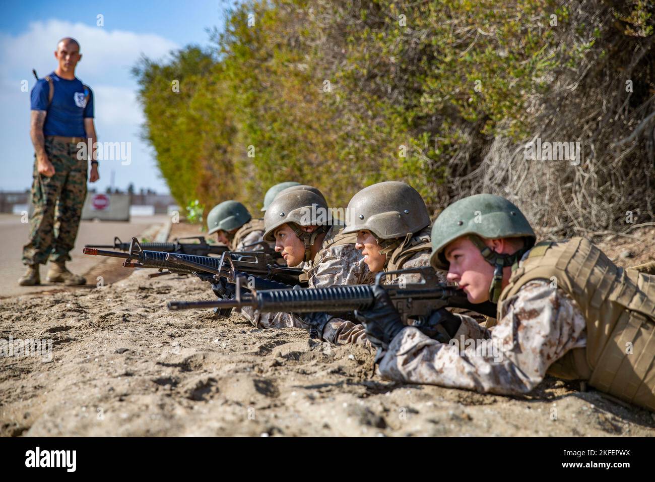 U.S. Marine Corps recruits with India Company, 3rd Recruit Training ...