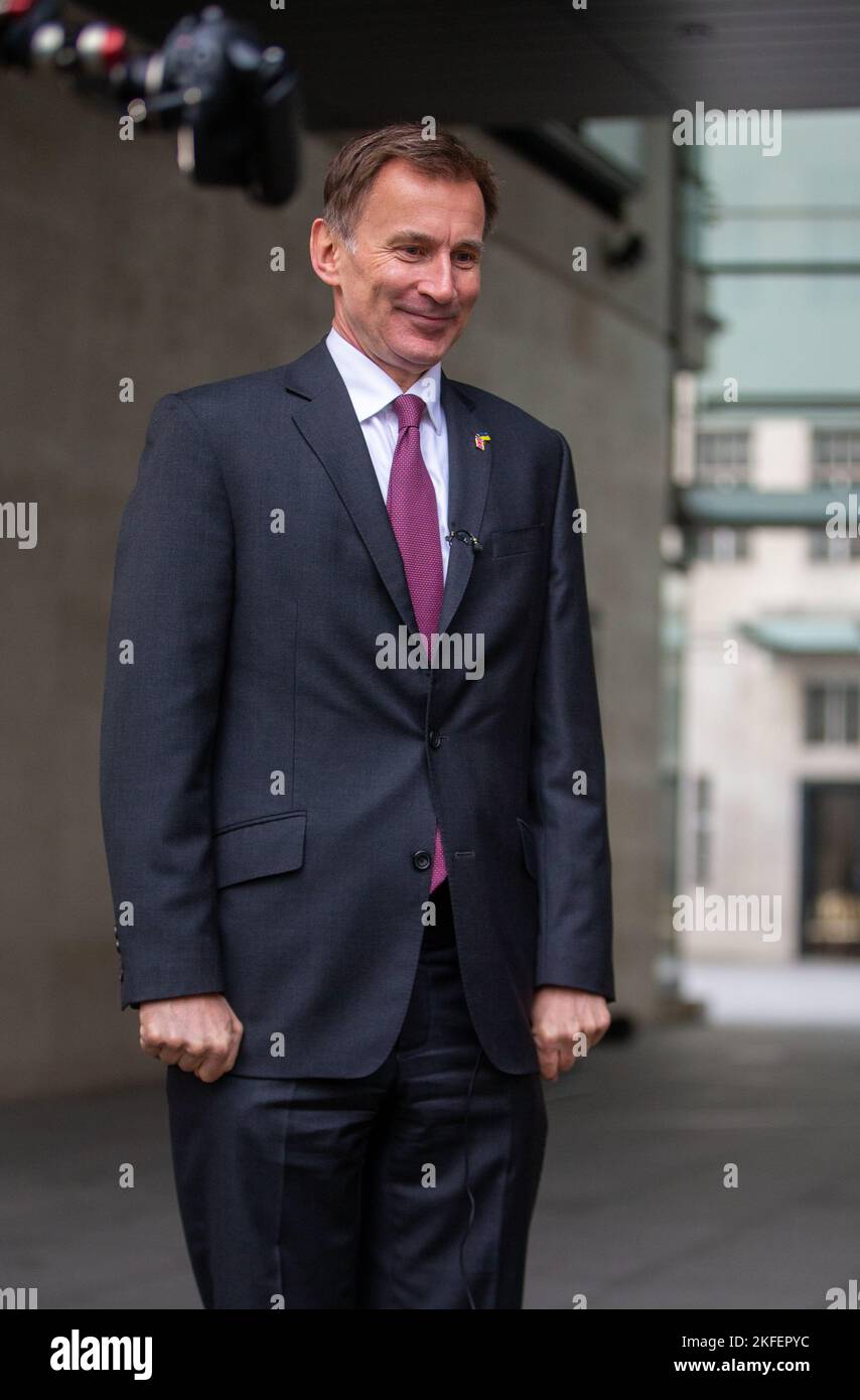 London, England, UK. 18th Nov, 2022. Chancellor of the Exchequer JEREMY ...