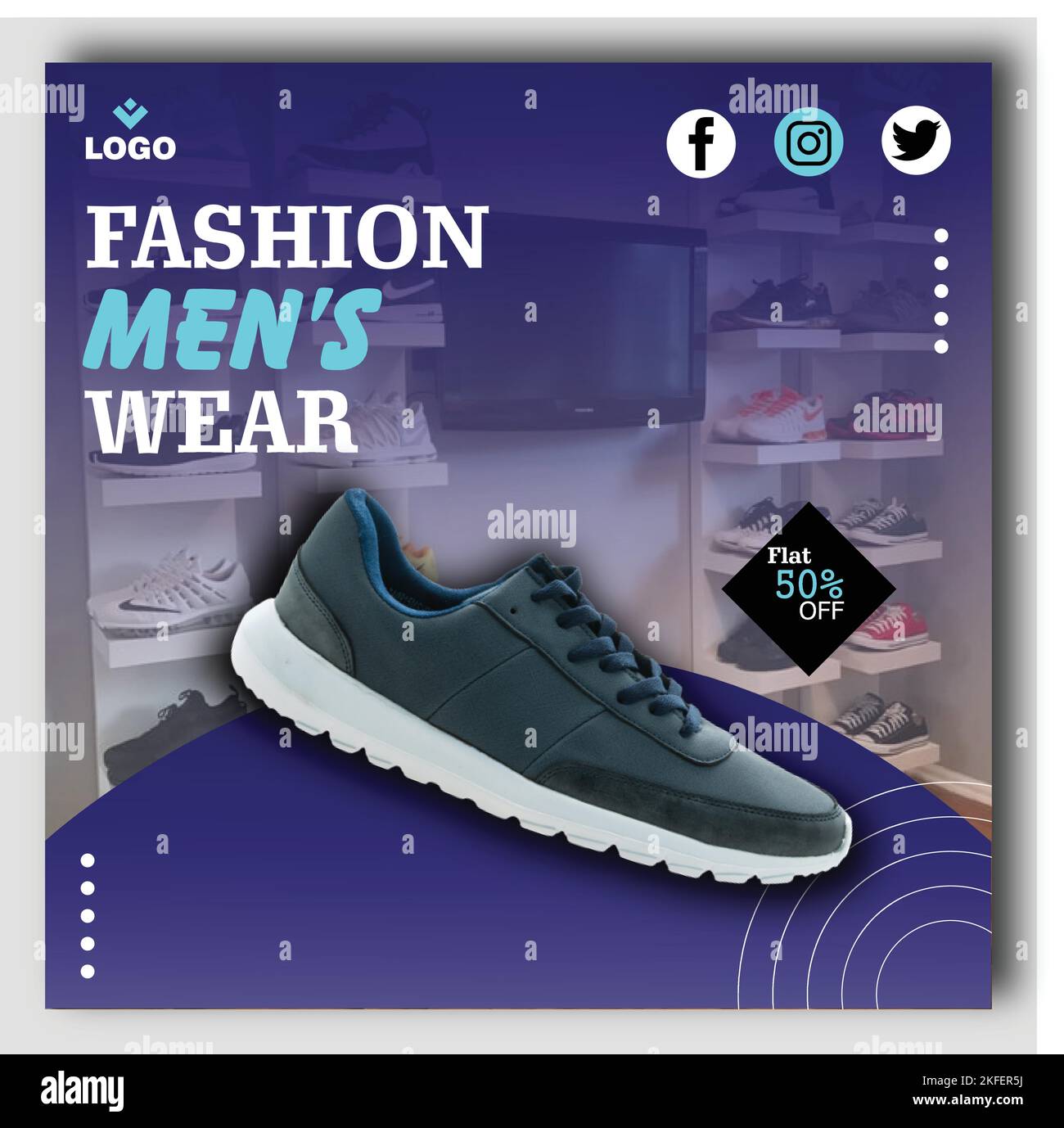 Business Corporate Social Media Post Template For Shoes Collection ...