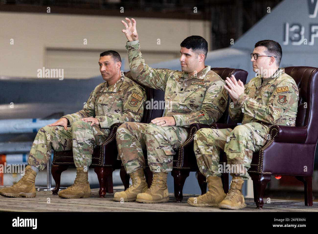 U.S. Air Force Lt. Col. Anthony Tuero, incoming 13th Fighter Generation ...