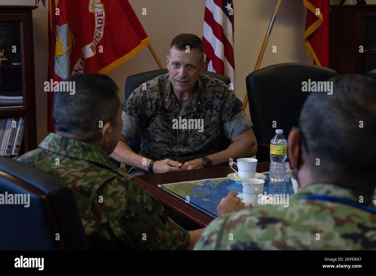 U.S. Marine Corps Brig. Gen. Fridrik Fridriksson, deputy commanding ...