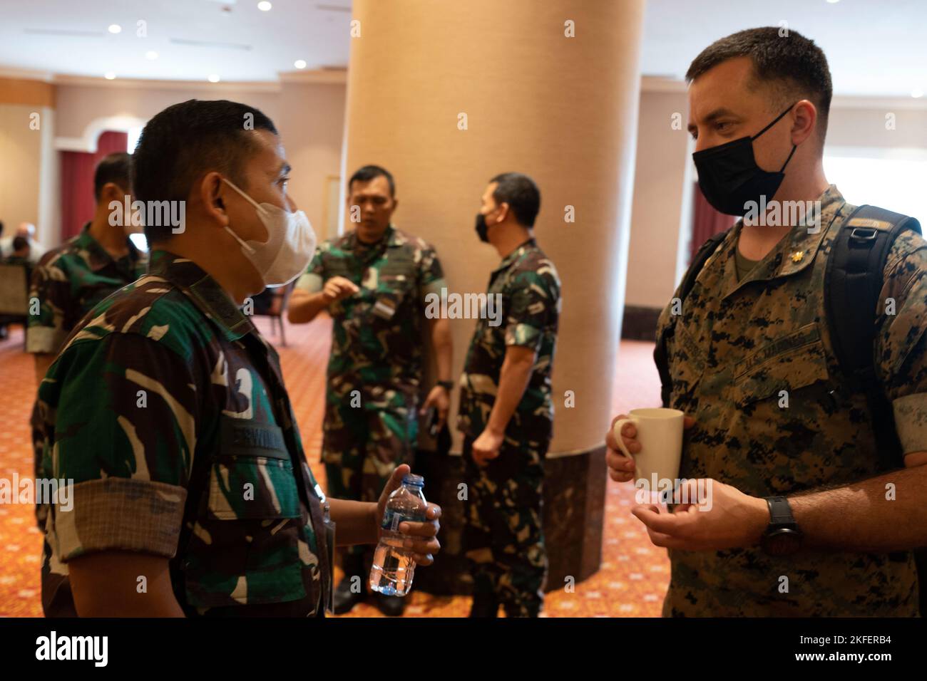 A Tentara Nasional Indonesia (TNI, Indonesian Armed Forces) officer ...