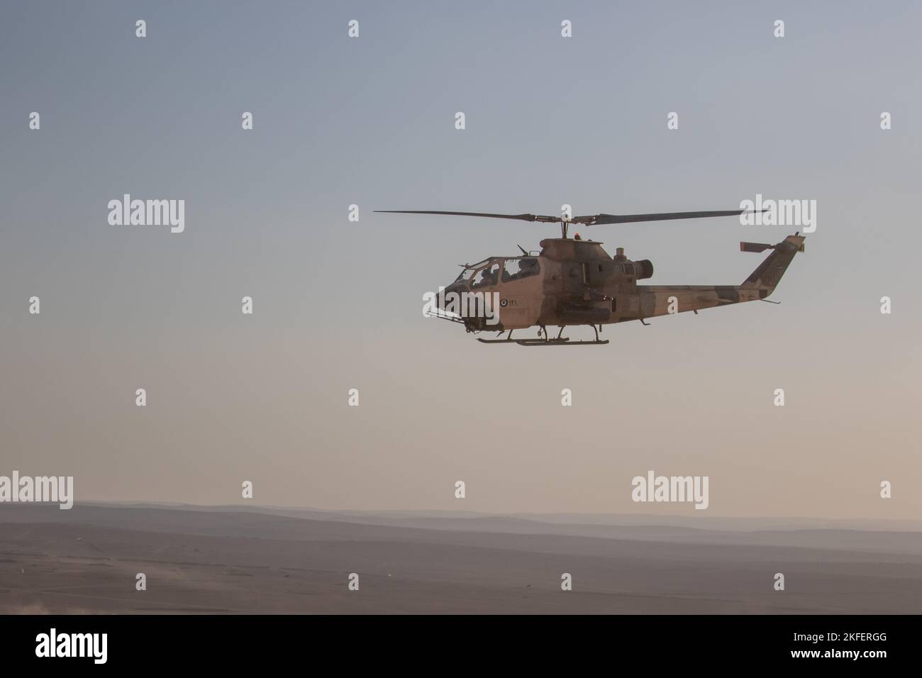 Jordanian Armed Forces conduct air maneuvers and attack with the Bell ...