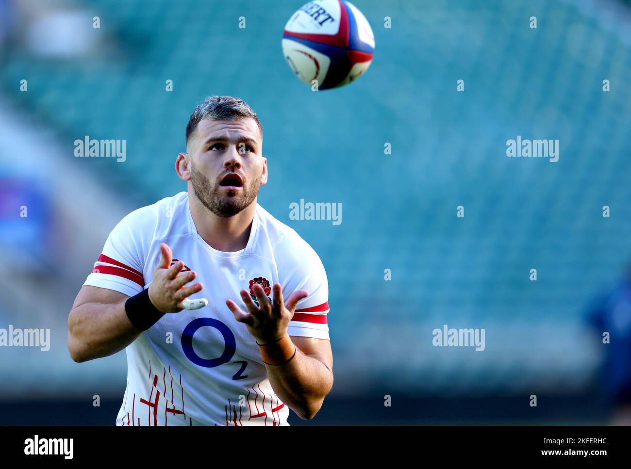 England's Luke Cowan-Dickie during a training session at Twickenham ...