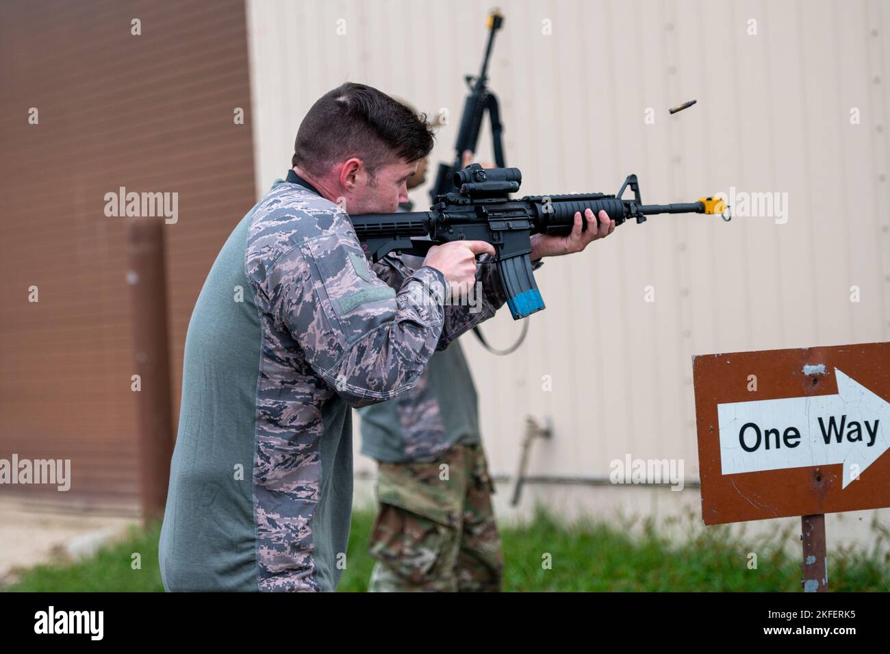U.S. Air Force Tech. Sgt. David Bean, opposing forces (OPFOR) member ...