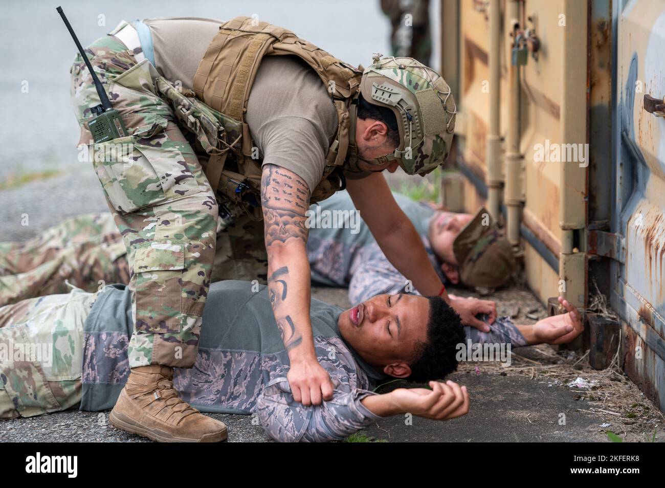 U.S. Air Force Senior Airman Angel Raymundo, 51st Security Forces ...