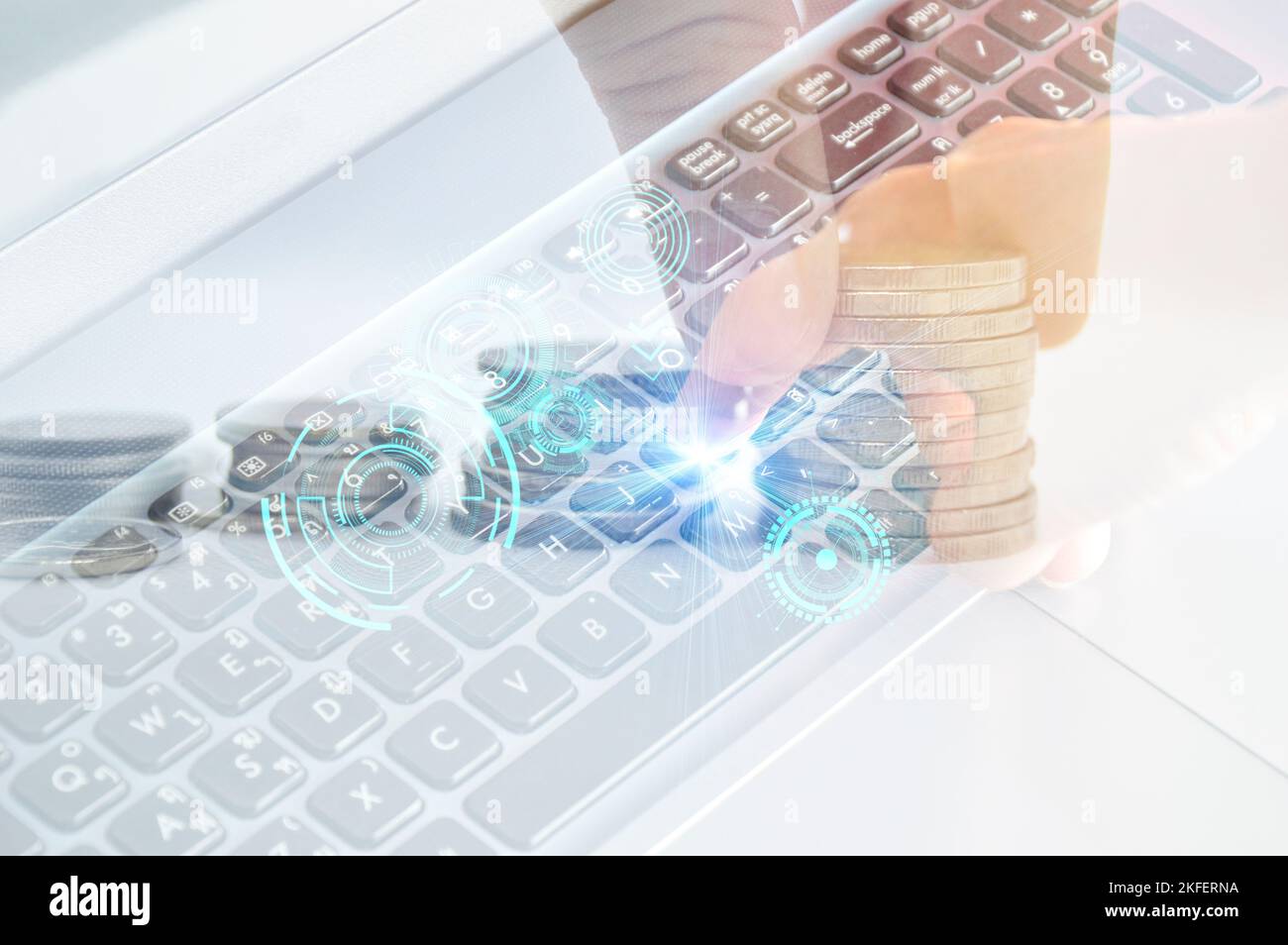 Concept of fingertip control technology (AI Stock Photo - Alamy