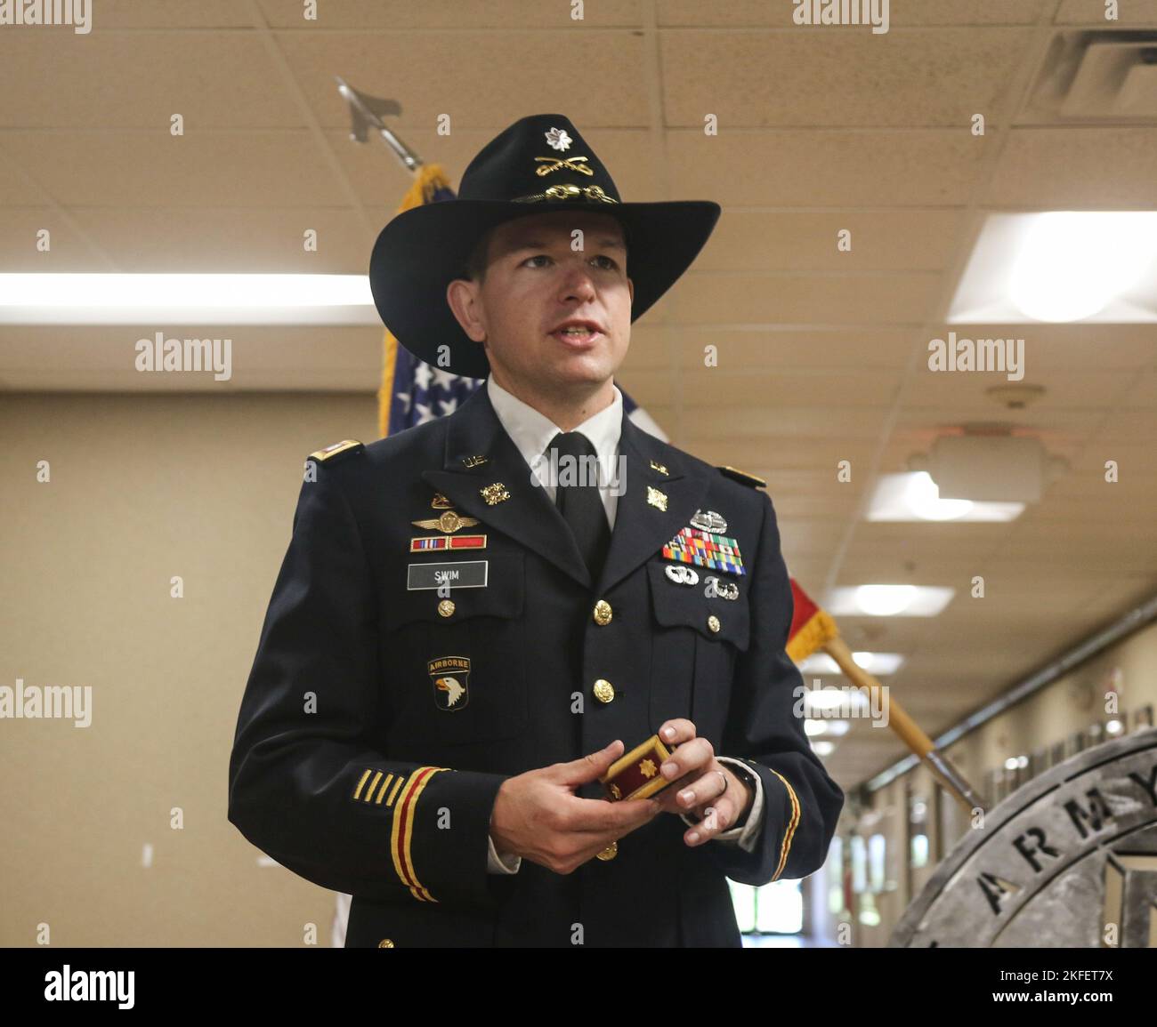 Maj. Matthew Swim, the executive officer for 4th Cavalry Multi ...