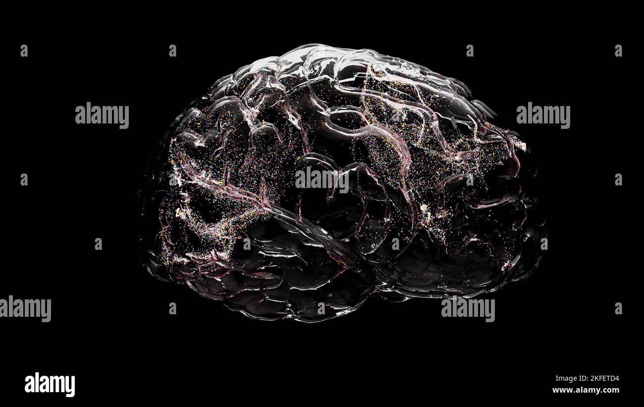 Glass brain math formulas technology hi-res stock photography and ...