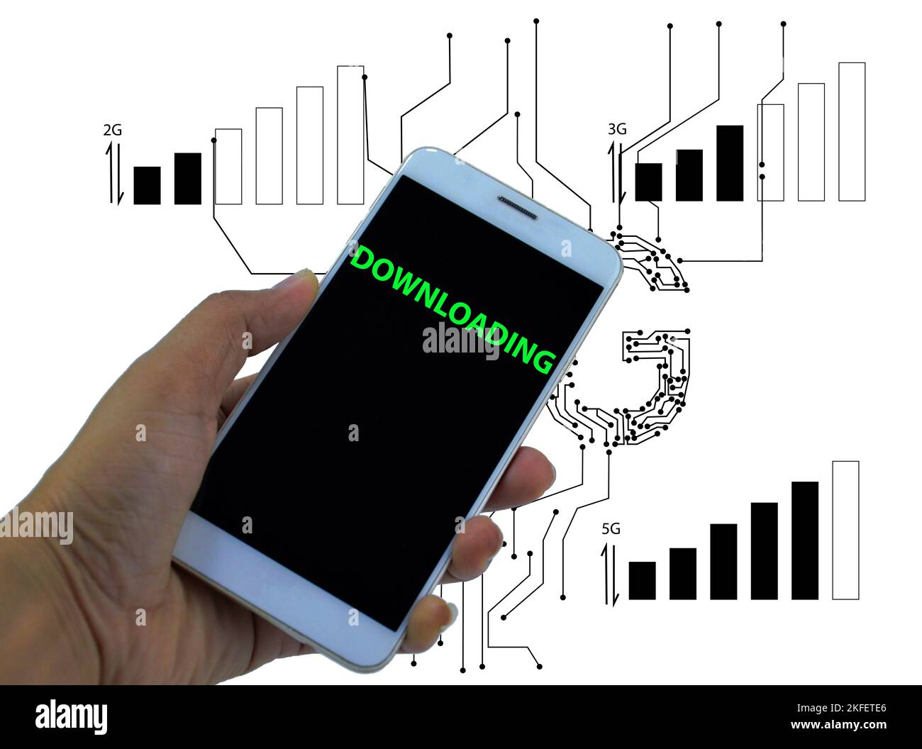 Downloading process hi-res stock photography and images - Alamy