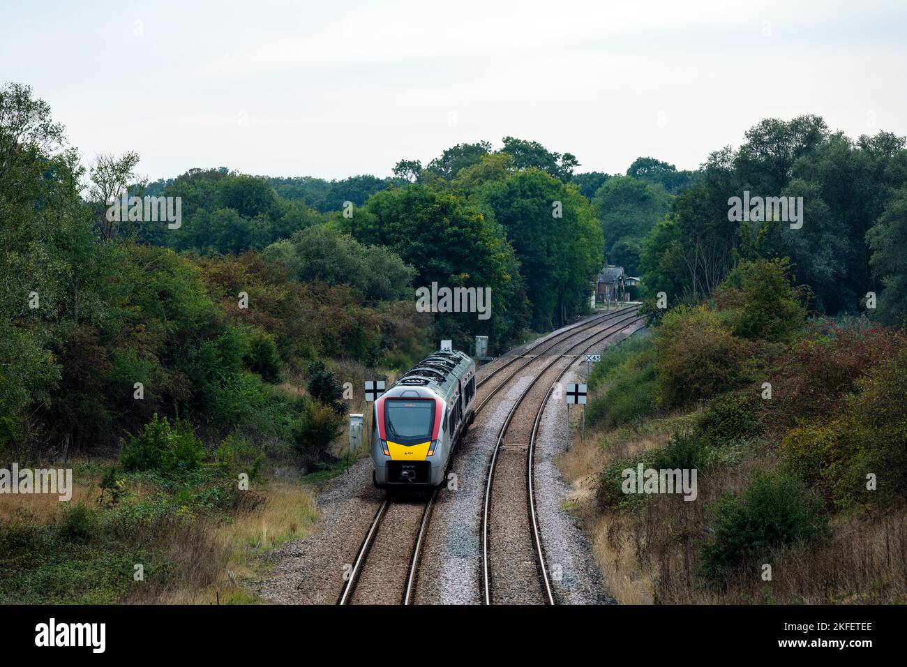 East Suffolk branch line Darsham Suffolk UK Stock Photo - Alamy