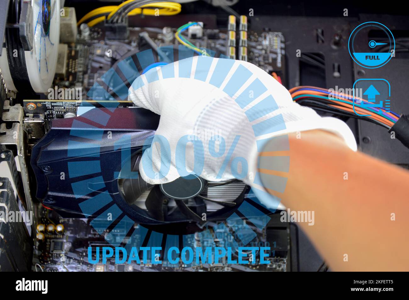 computer upgrade concept It's still popular in every country Stock ...