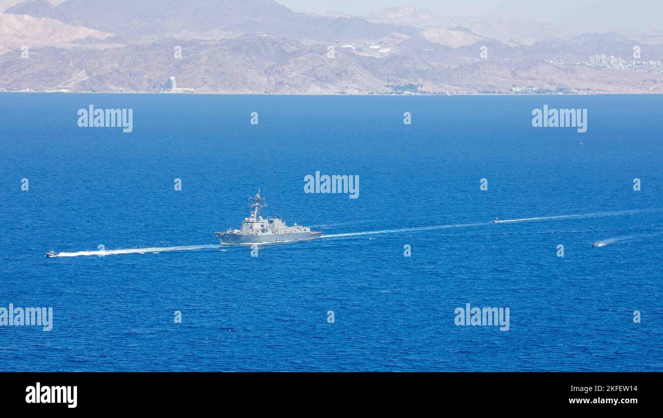 220913-N-EH998-1520 RED SEA (Sept. 13, 2022) Guided-missile destroyer ...
