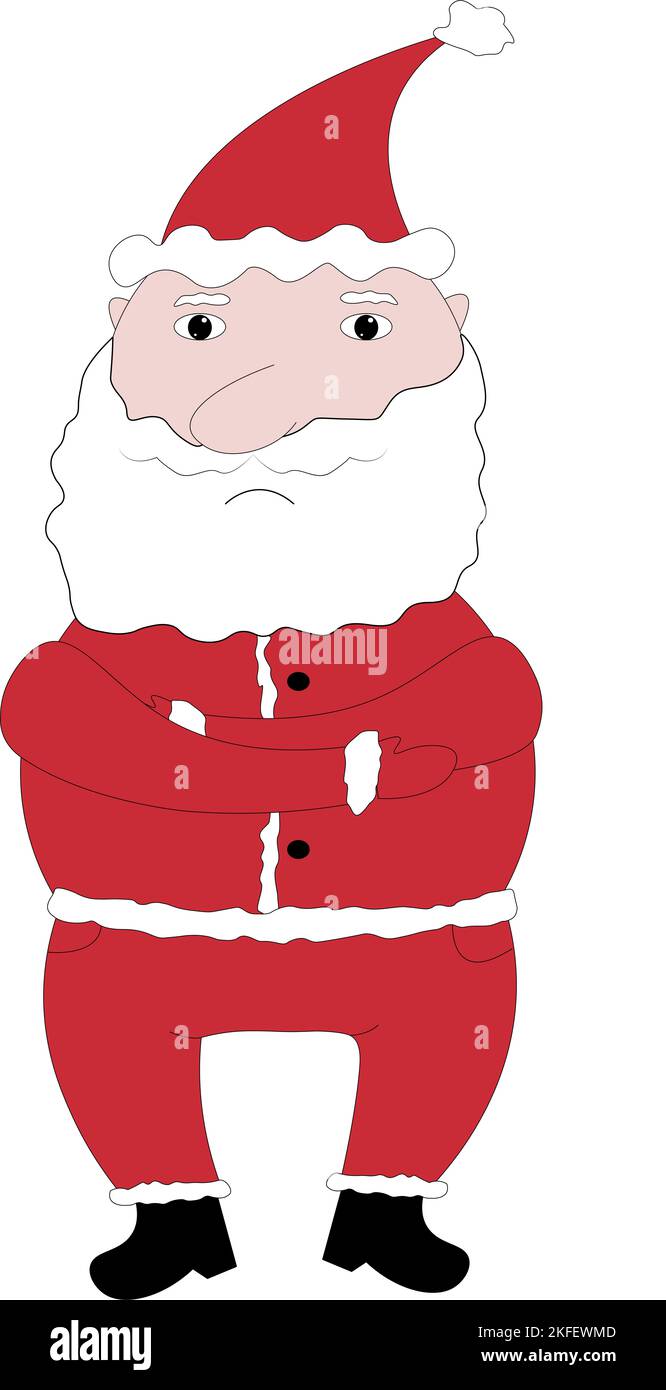 Merry christmas crazy funny santa claus Stock Photo - Alamy