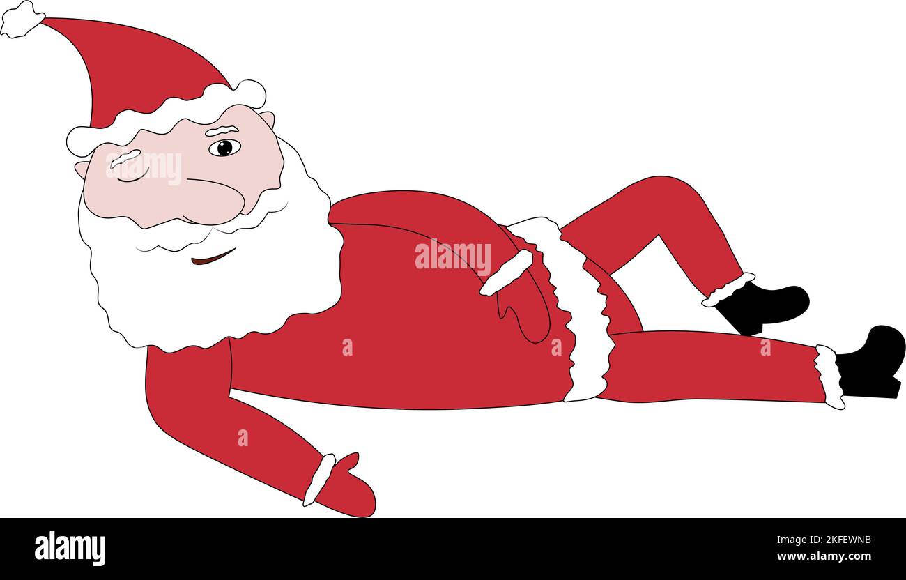 Merry christmas crazy funny santa claus Stock Photo - Alamy