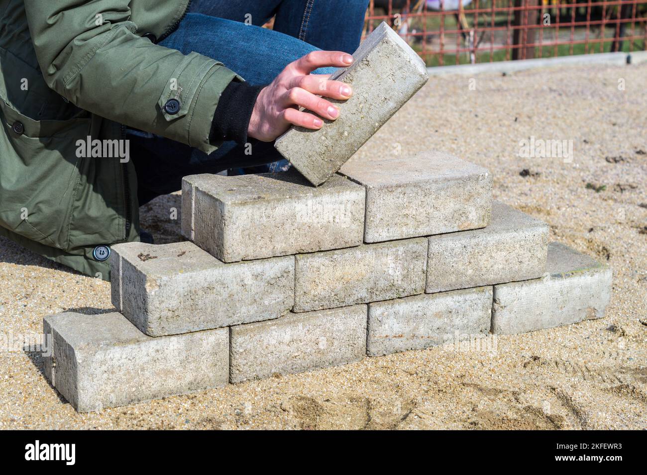 symbolism Finish stone on stone Stock Photo - Alamy