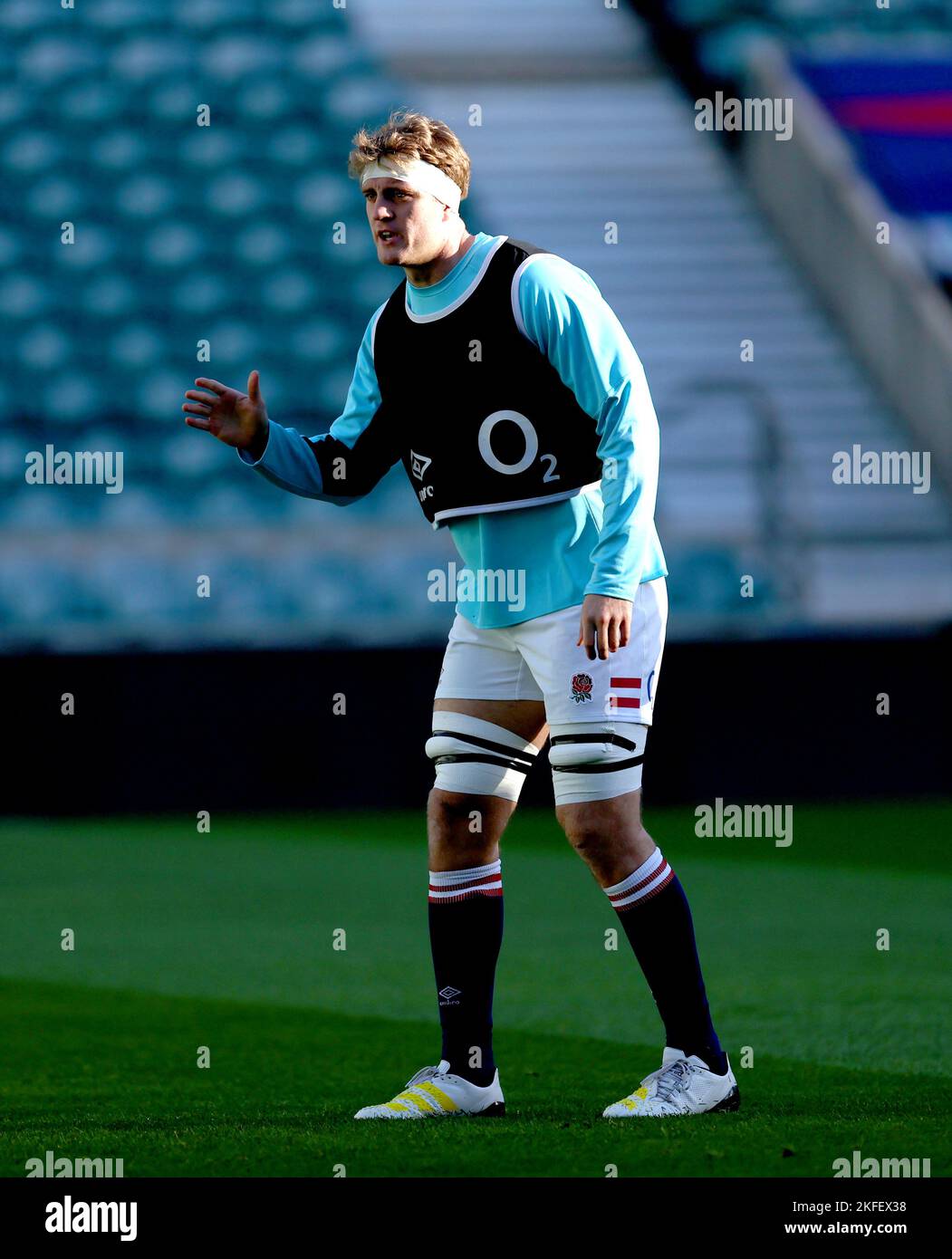 England's Alex Coles during a training session at Twickenham Stadium ...