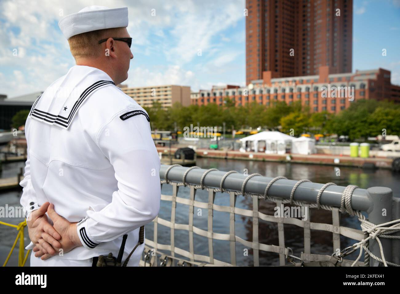 BALTIMORE (Sept. 13, 2022) Operations Specialist 1st Class Jacob Shatz ...