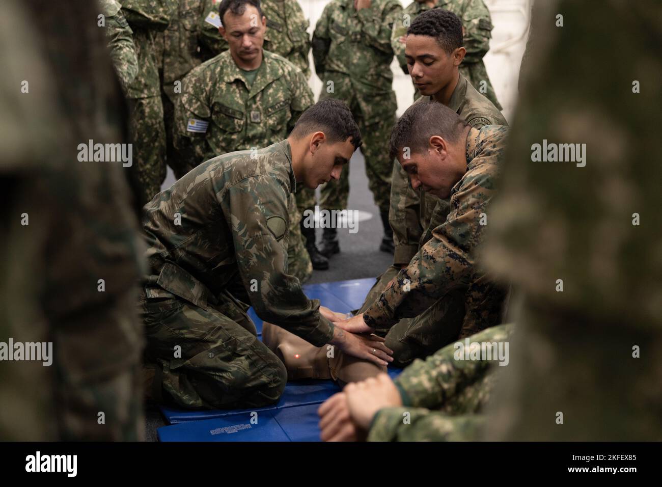 U.S. Navy Hospital Corpsman 2nd Class Sebastian Duran, lower right ...