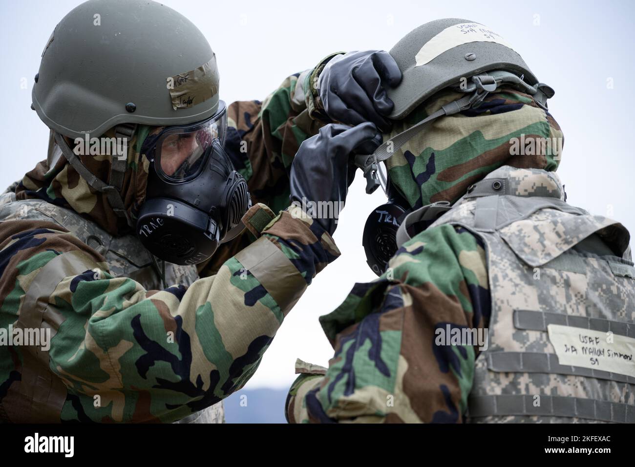 Left, Airman 1st Class Matthew Taylor, 75th Logistics Readiness ...