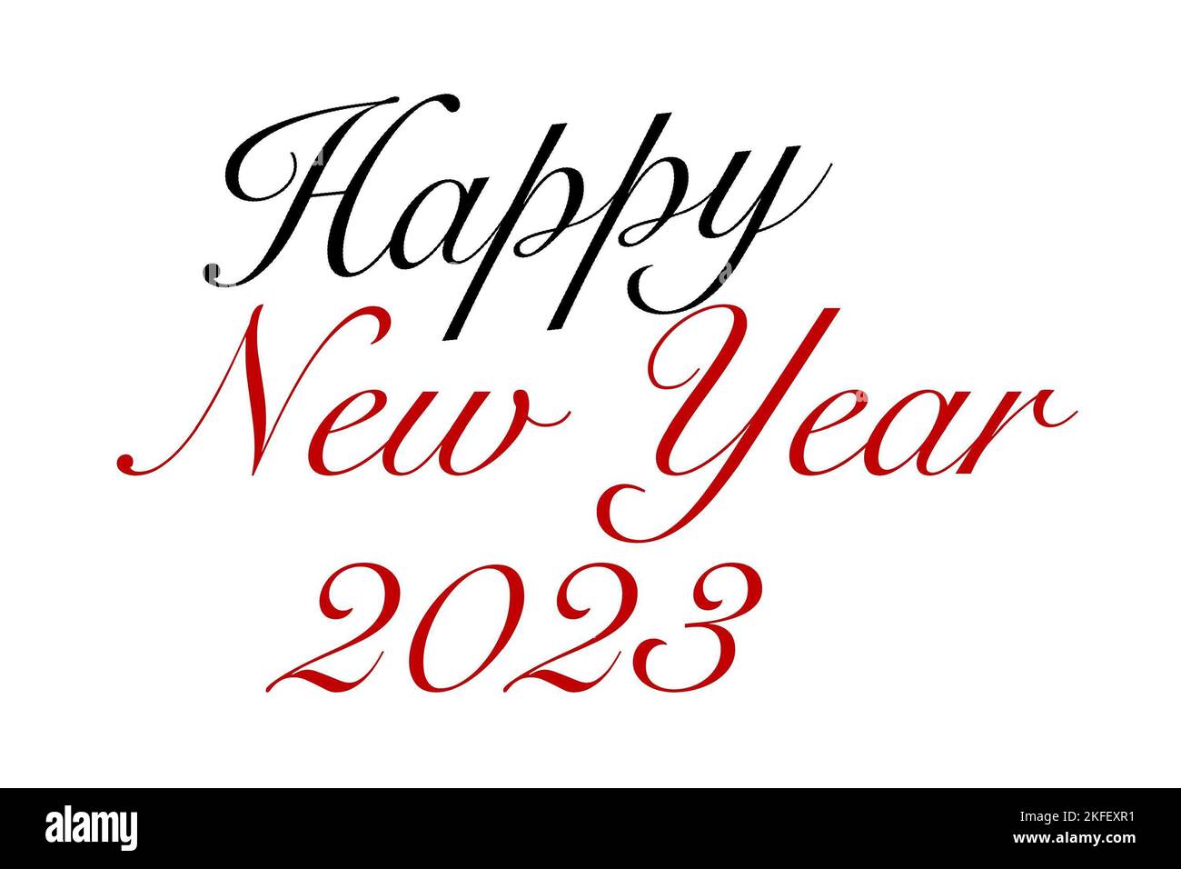 Vintage 2023 happy new Cut Out Stock Images & Pictures - Alamy
