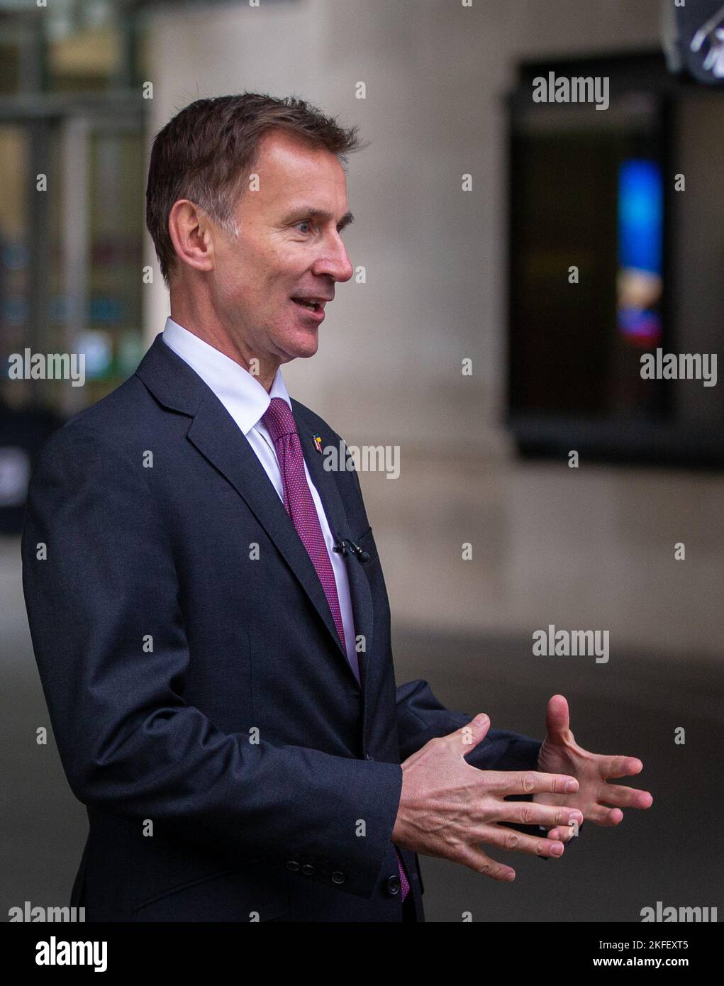 London, England, UK. 18th Nov, 2022. Chancellor of the Exchequer JEREMY ...