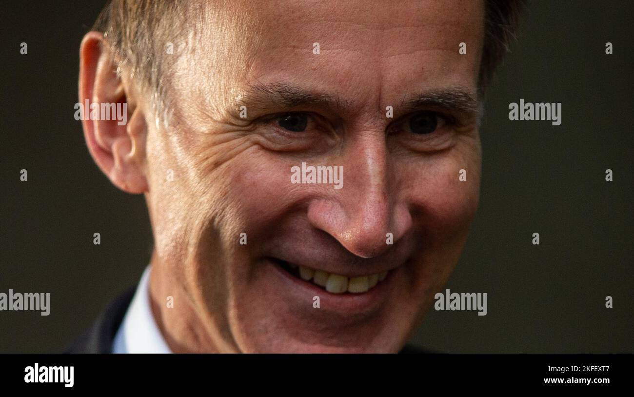 London, England, UK. 18th Nov, 2022. Chancellor of the Exchequer JEREMY ...