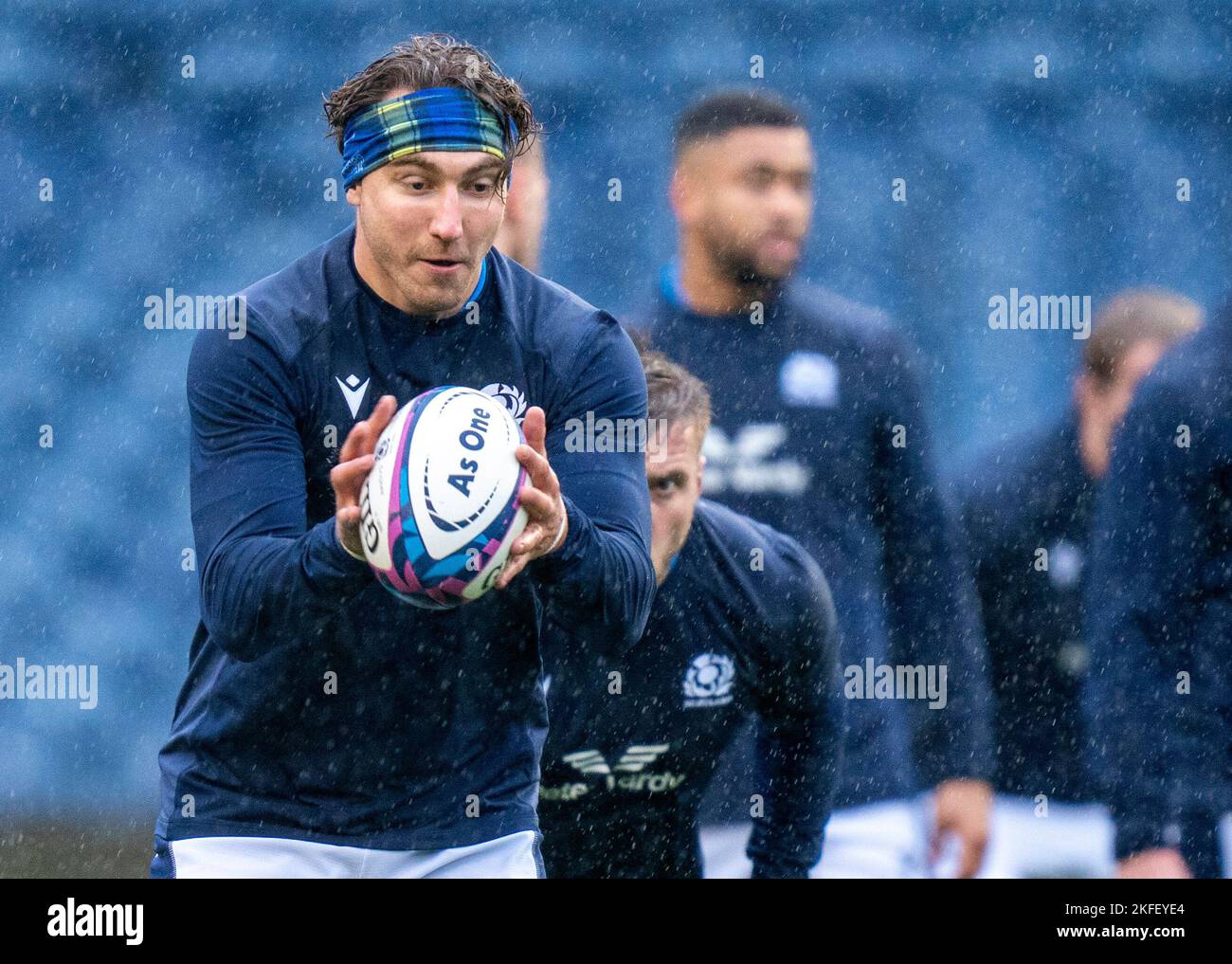 Scotland’s Jamie Ritchie during a training session at BT Murrayfield ...