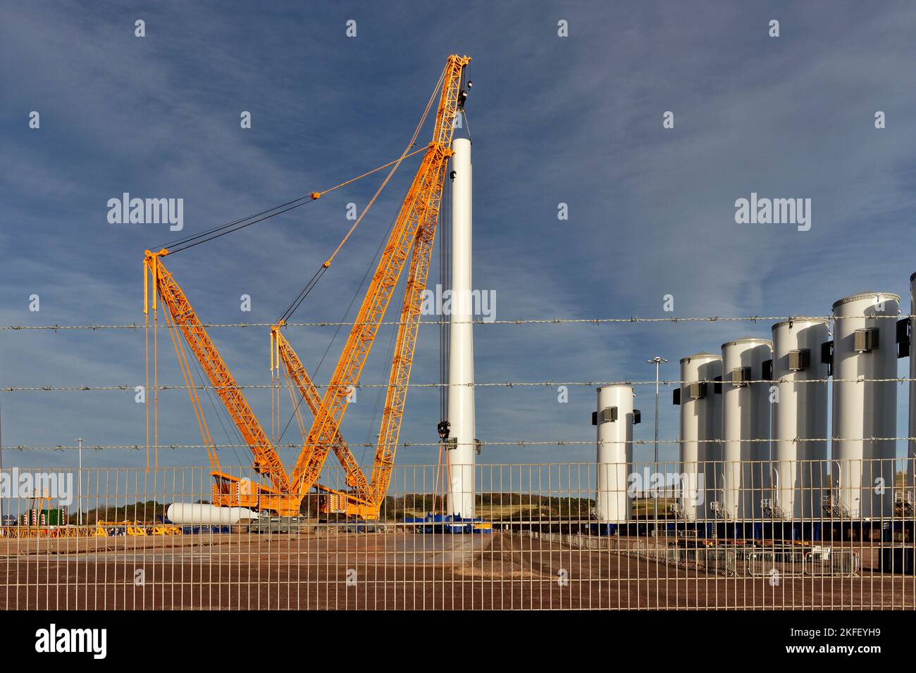 Cromarty Firth Nigg Scotland the construction yard for offshore wind ...