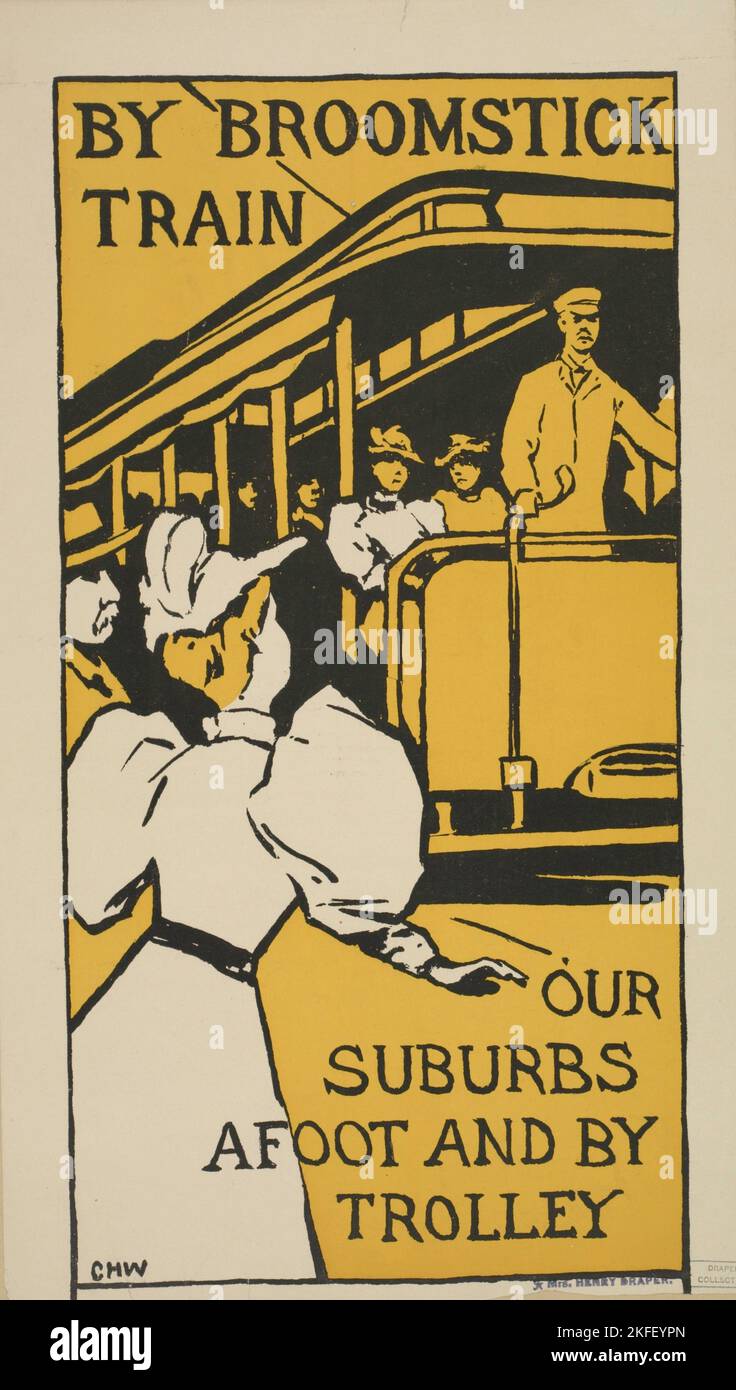 American advertising poster trolley hi-res stock photography and images ...