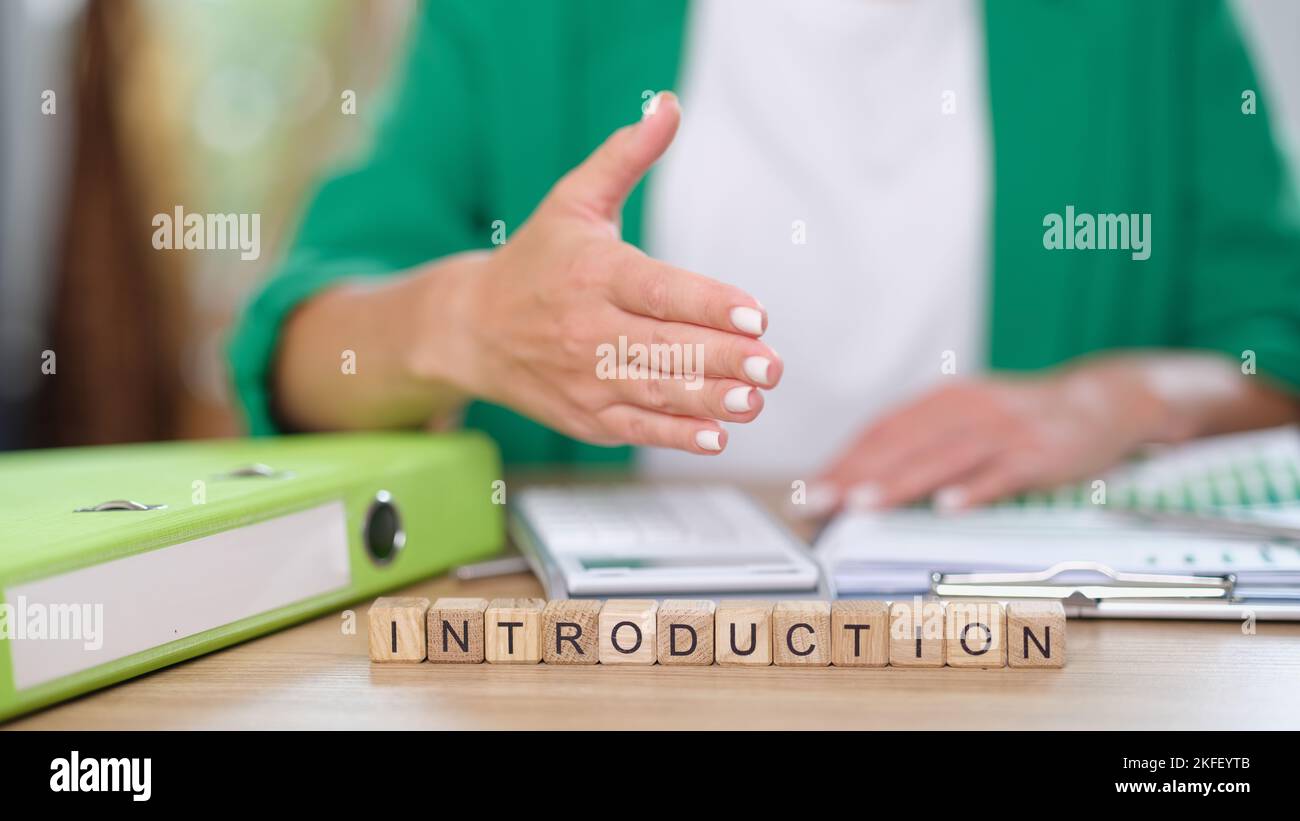 Word introduction" hi-res stock photography and images - Alamy