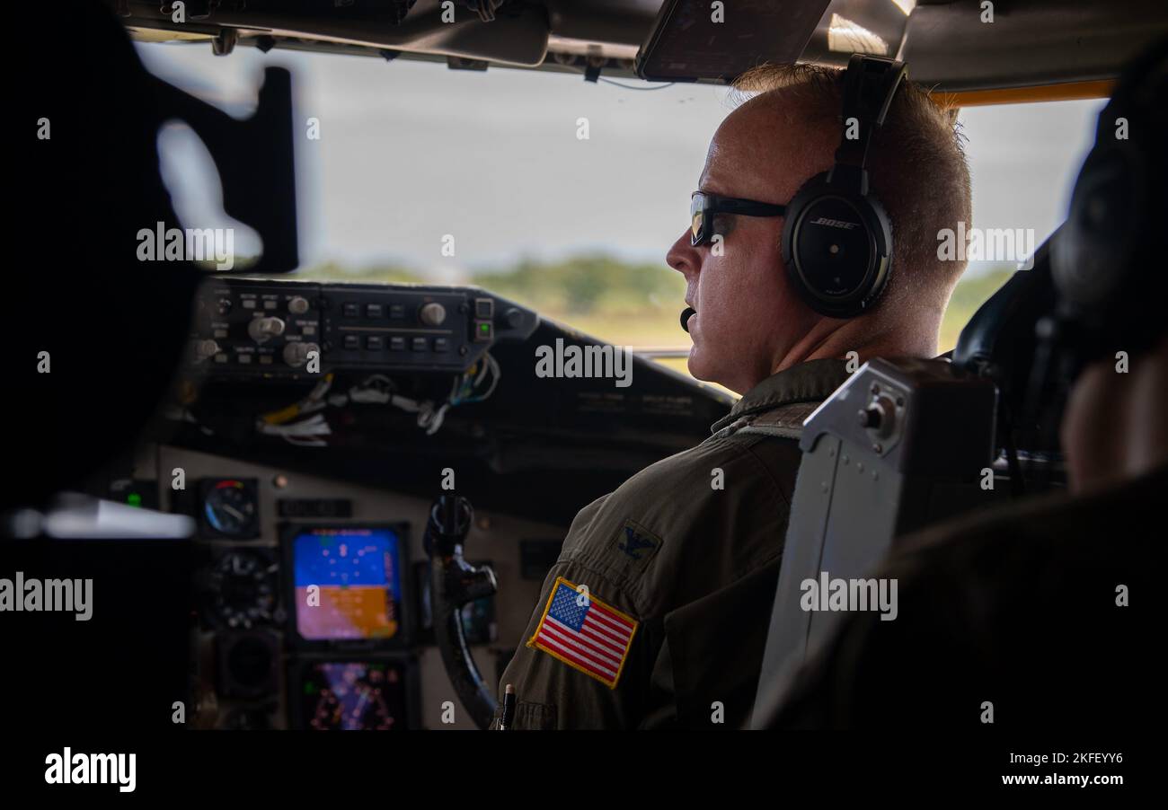 U.S. Air Force Col. Adam Bingham, 6th Air Refueling Wing commander ...