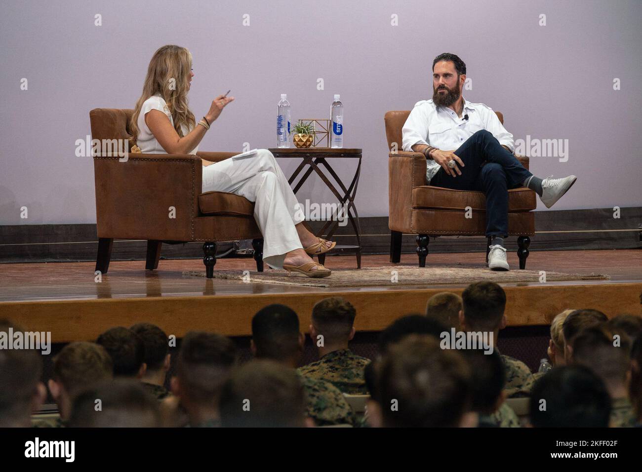 Alex Flanagan, left, a former National Football League sportscaster ...