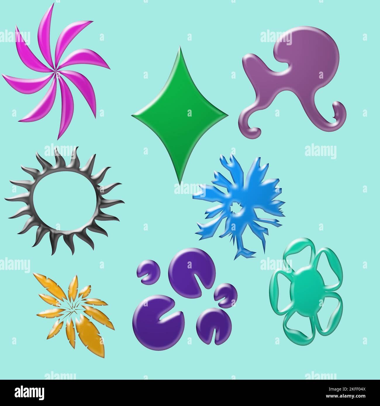 Designs display various shapes hi-res stock photography and images - Alamy