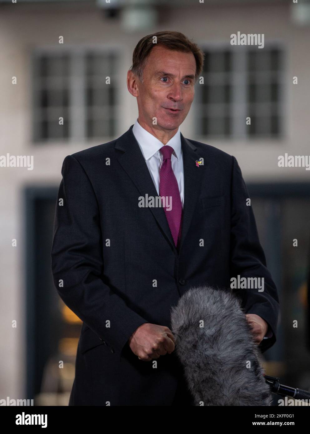 London, England, UK. 18th Nov, 2022. Chancellor of the Exchequer JEREMY ...