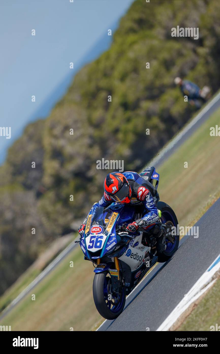 Friday, 18 November, 2022. Phillip Island, Australia. FIM Supersport ...