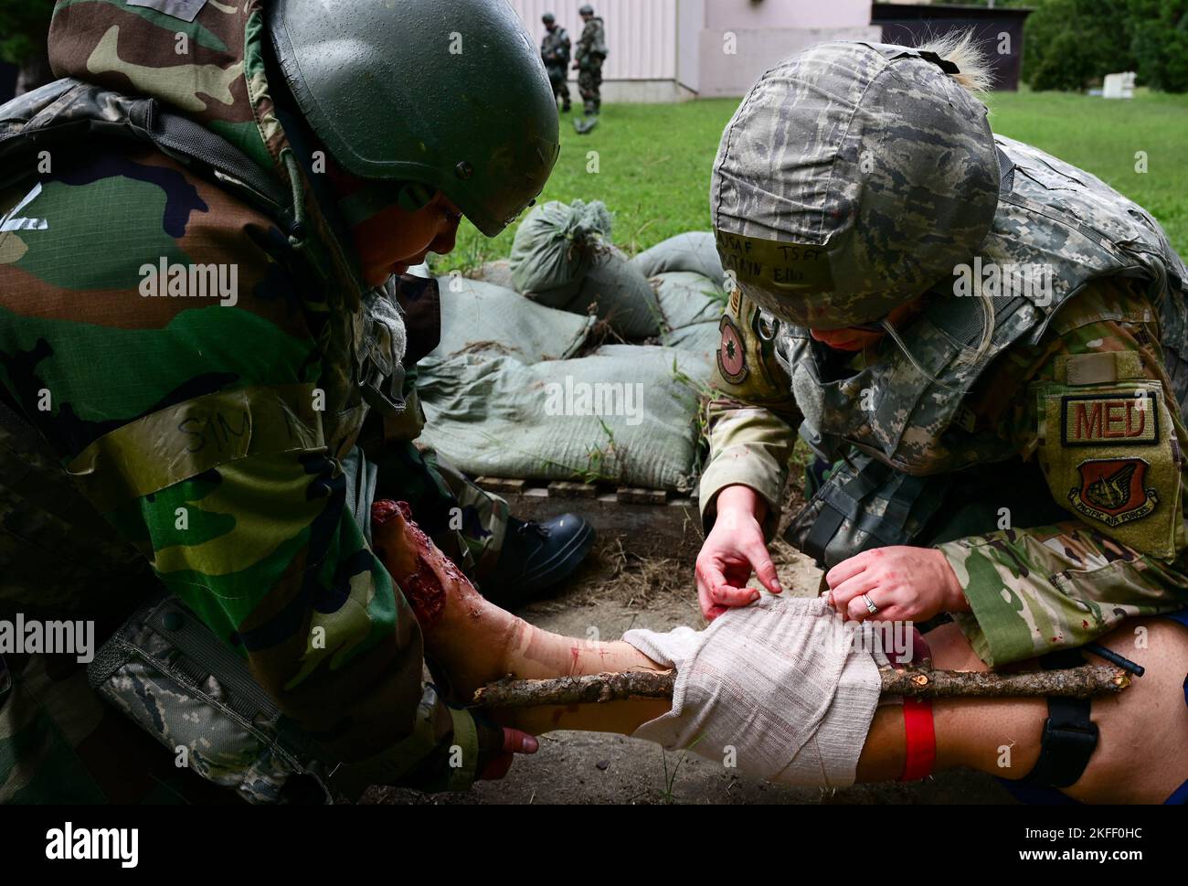 U.S. Air Force Senior Airman Shaylin Velez, 8th Medical Group personnel ...