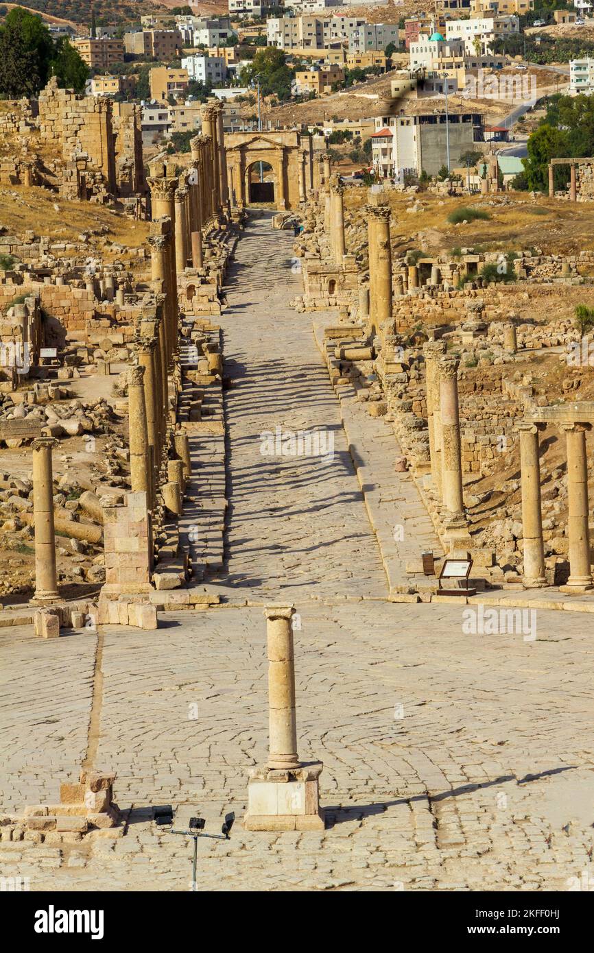 A vertical image of the excavations of Artemis Temple and other ruines ...