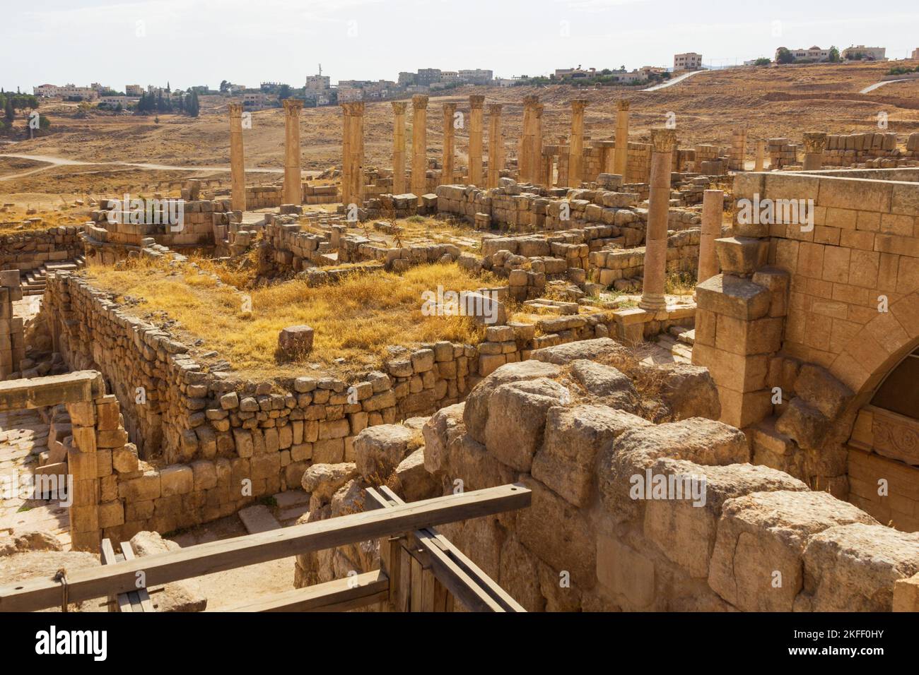 A horizontal image of the excavations of Artemis Temple and other ...