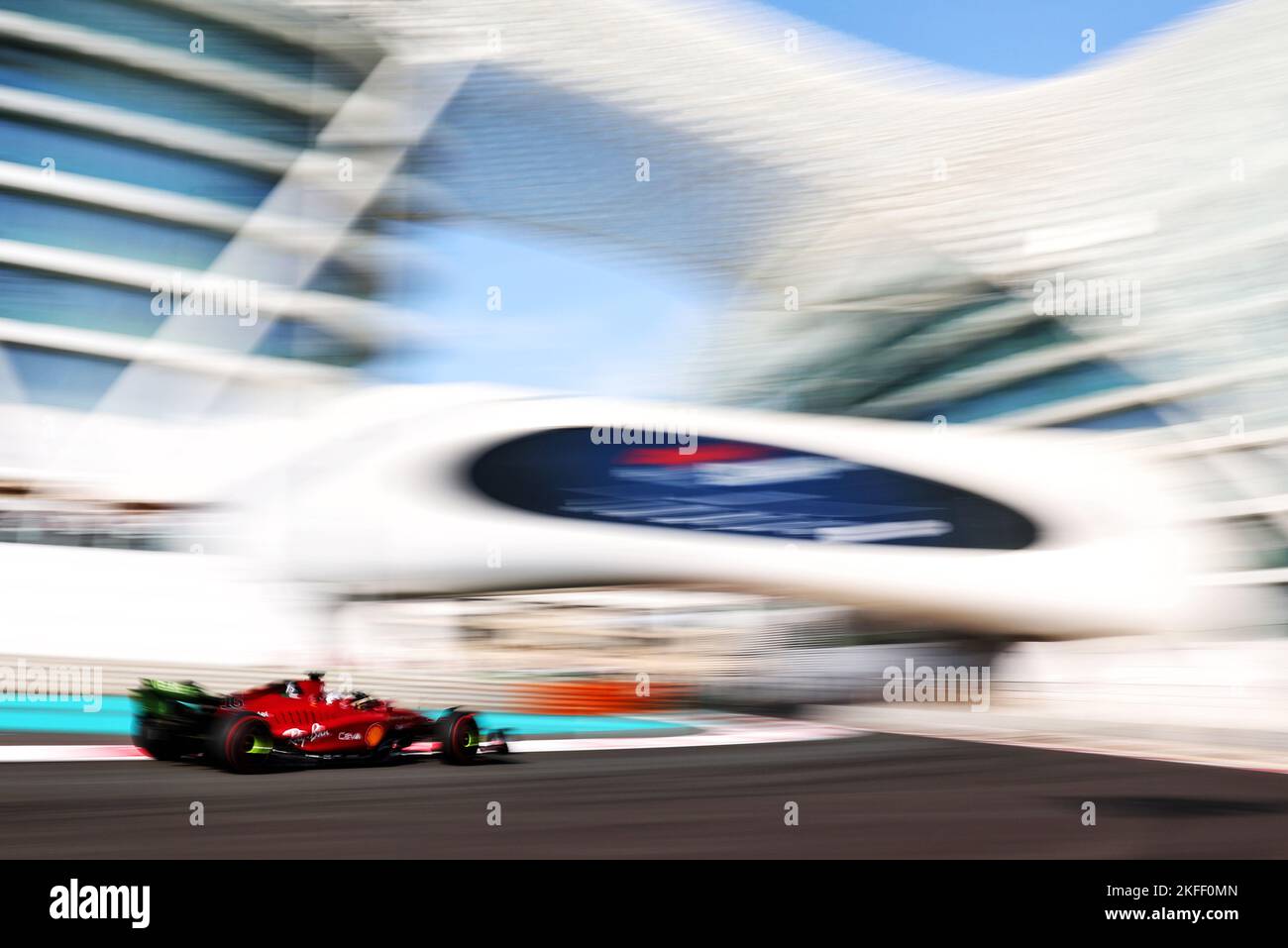 Charles Leclerc (MON) Ferrari F1-75. Abu Dhabi Grand Prix, Friday 18th ...