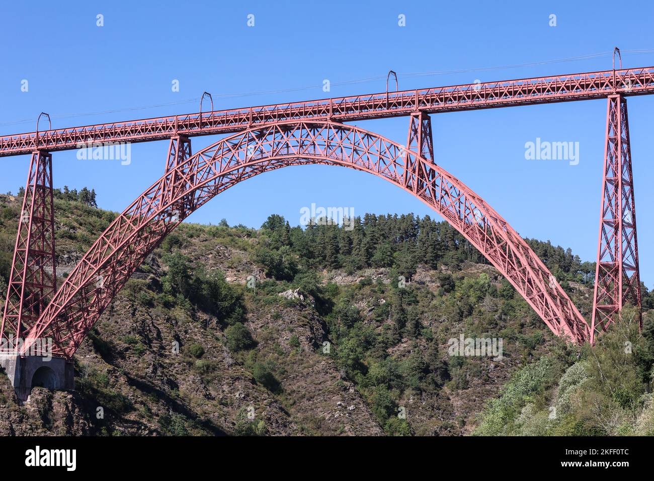 Garabit Viaduct,Viaduc de Garabit, railway arch bridge spanning the ...