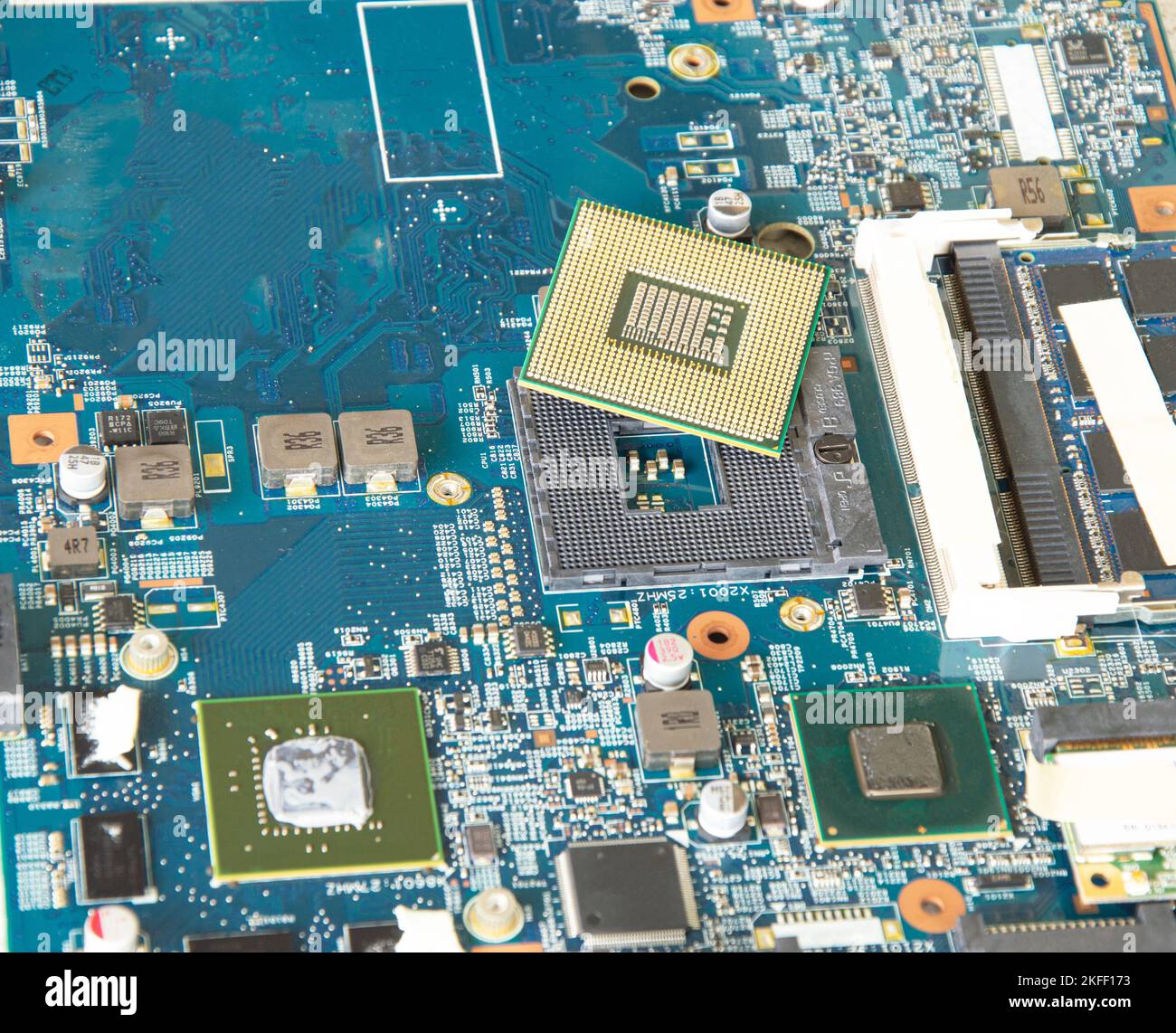 Picture of CPU, computer motherboard, electronic motherboard repair ...